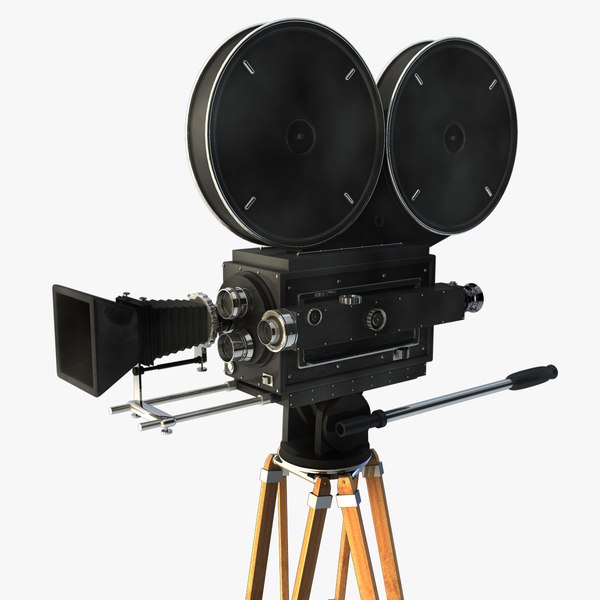 vintage movie camera 3d c4d