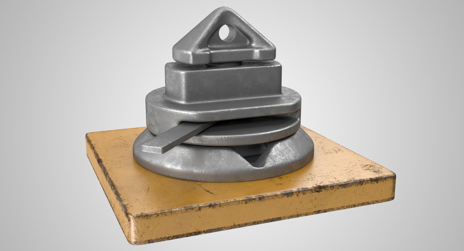 3D container deck lock model - TurboSquid 1322472