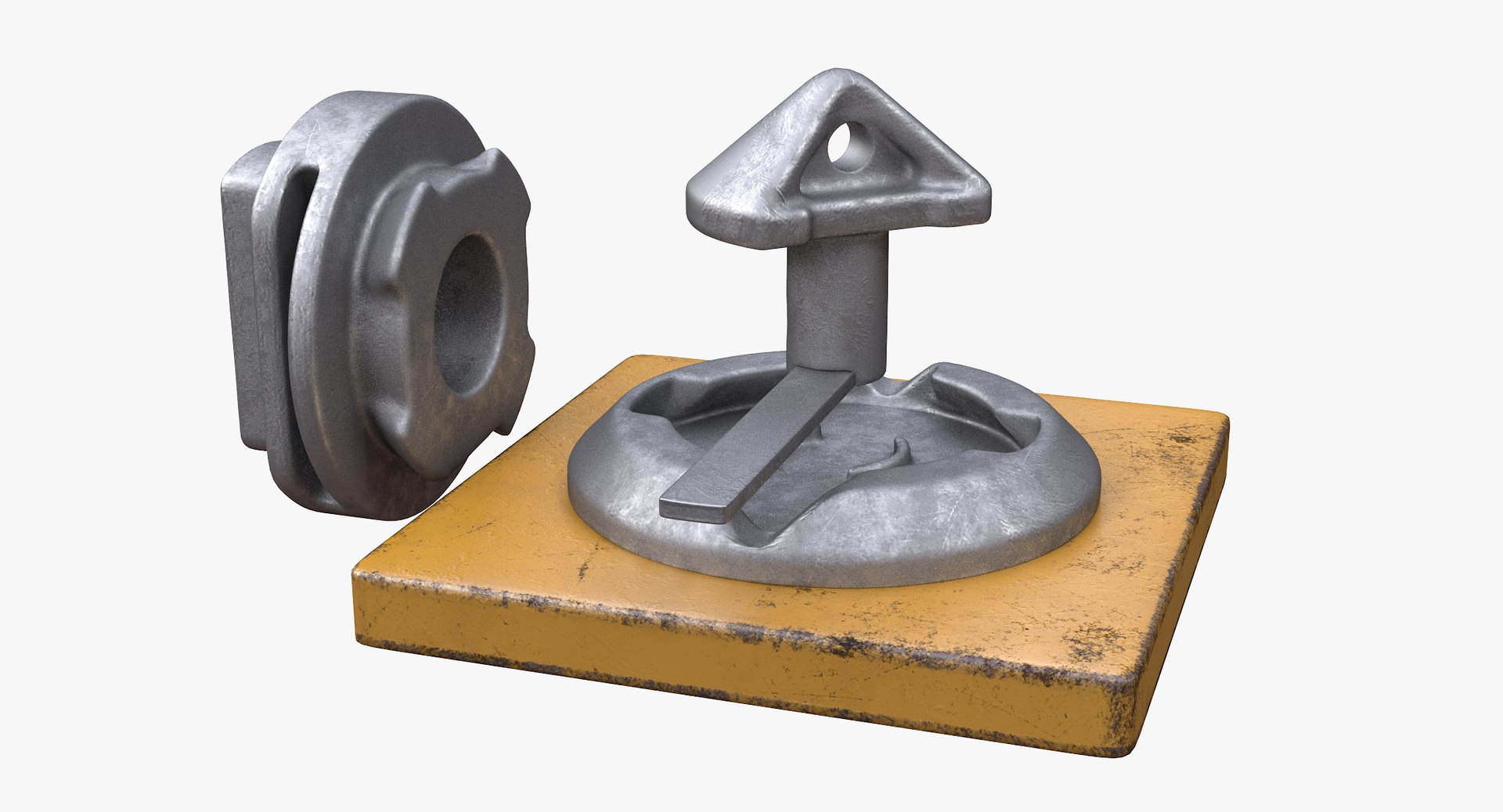 3D container deck lock model - TurboSquid 1322472