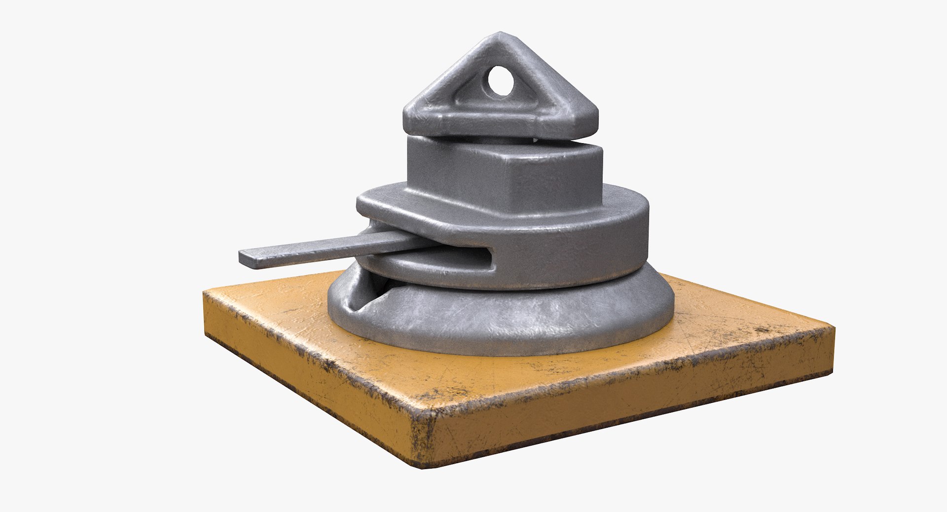 3D container deck lock model - TurboSquid 1322472