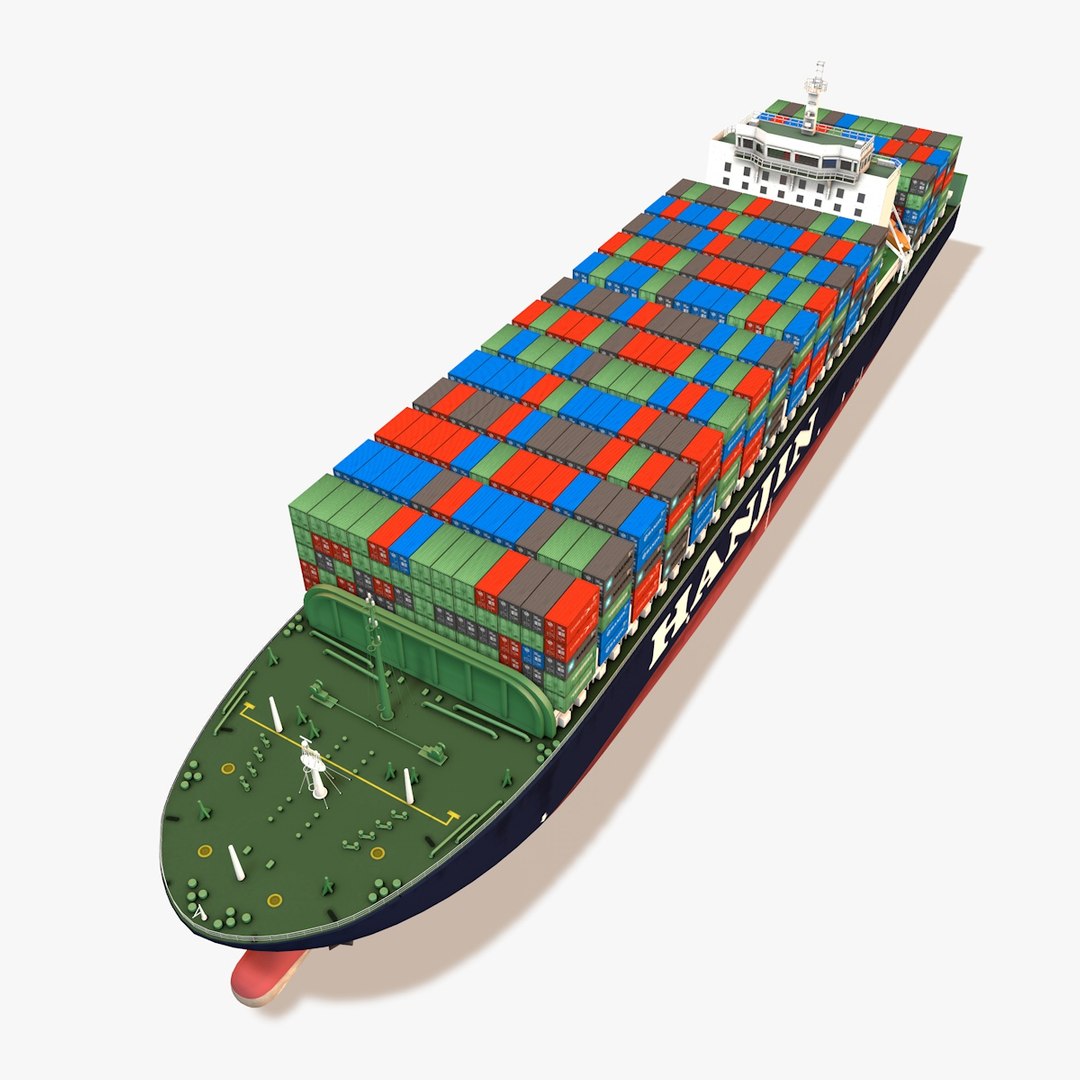 3d Container-ship Container Ship