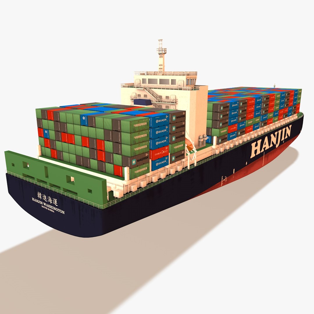 3d Container-ship Container Ship