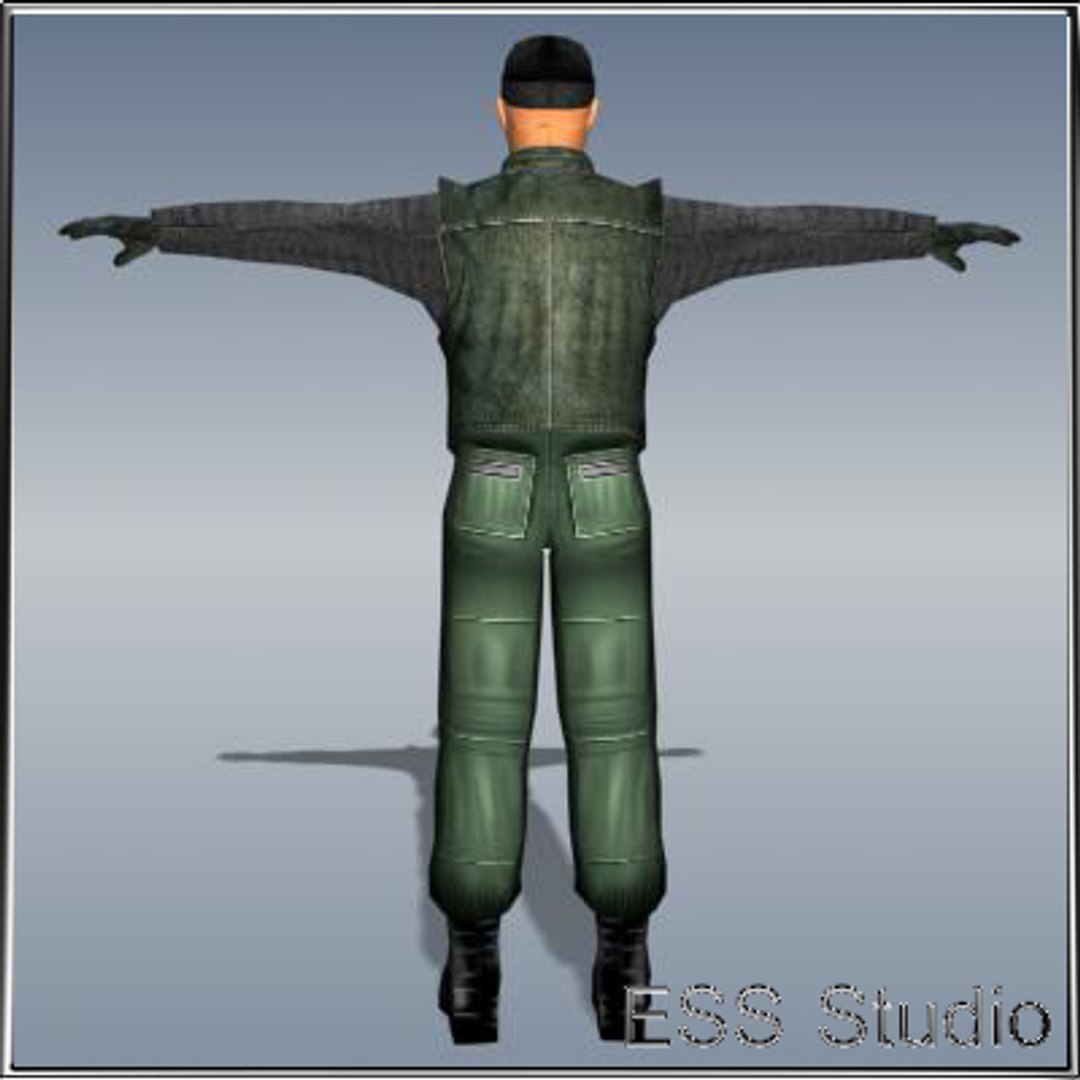 3d polygonal thief model
