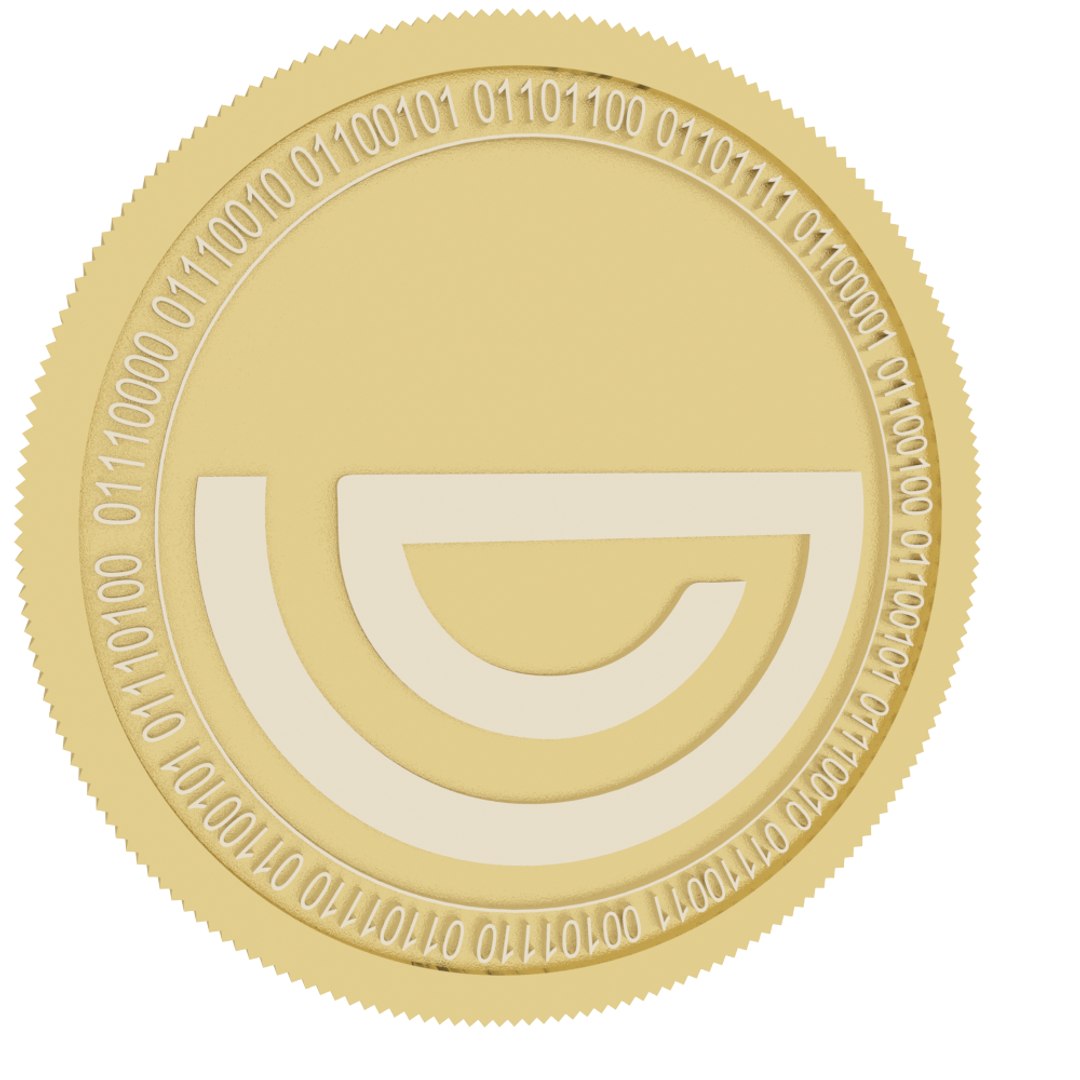 3D genesis vision token gold coin model - TurboSquid 1605299