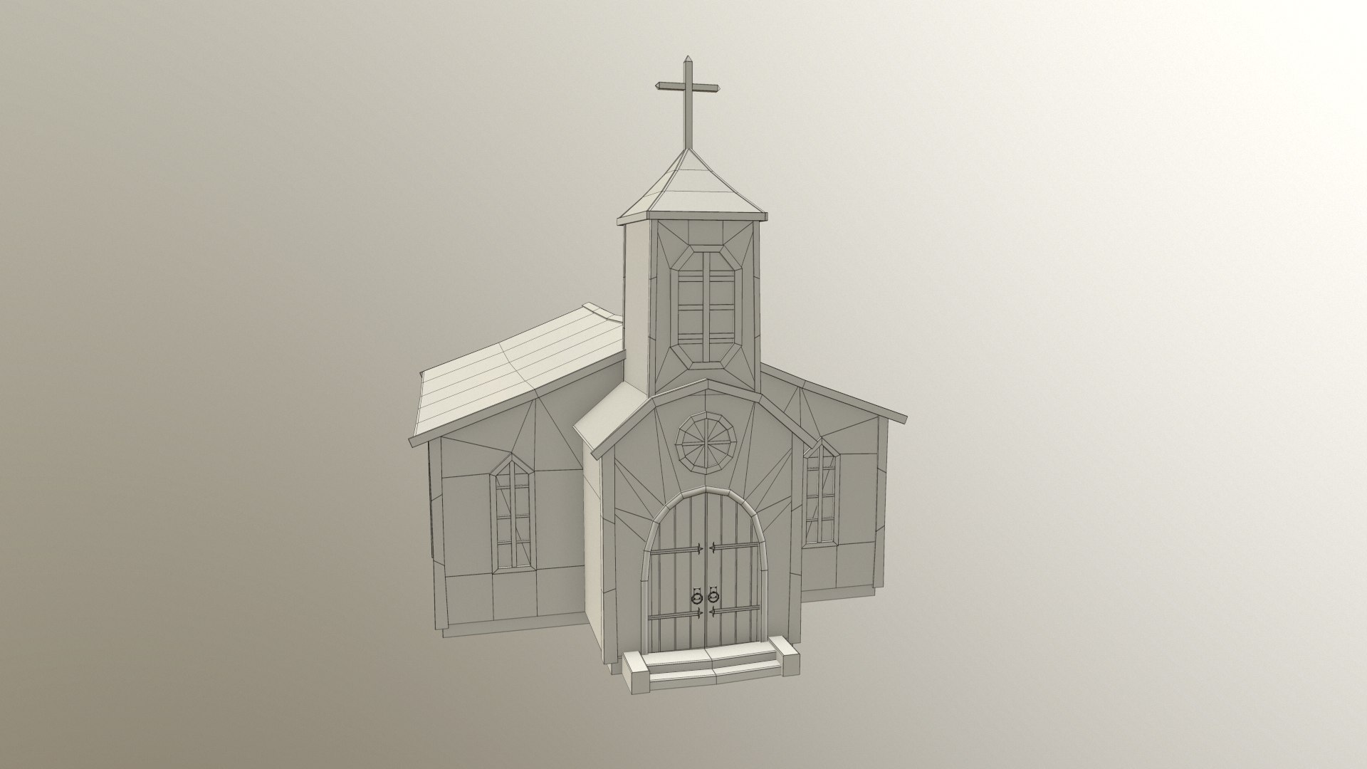 3D Model Old Church | 1142958 | TurboSquid