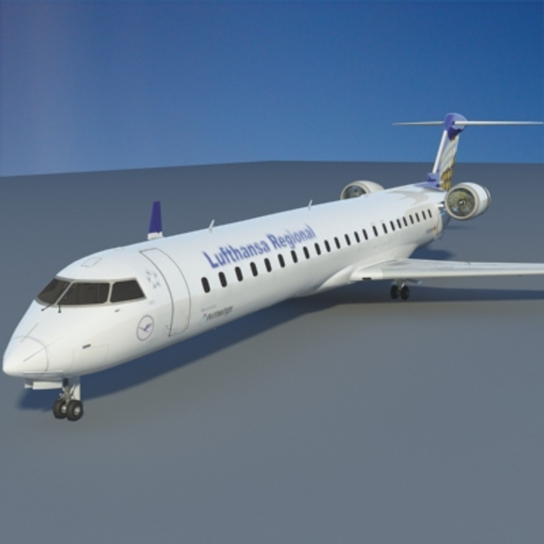 3d Crj 900 Lufthansa Crj900 Model