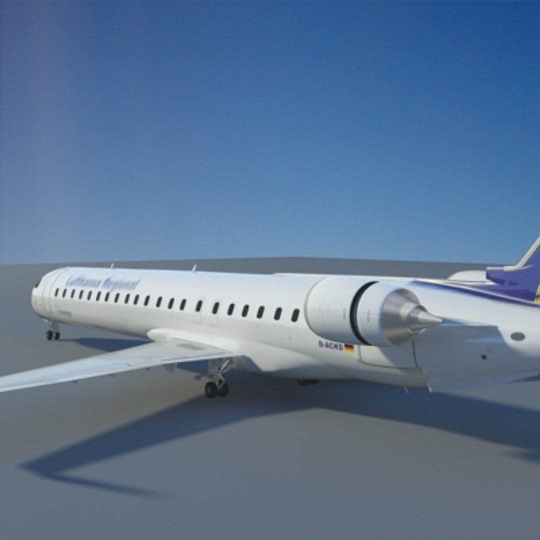 3d Crj 900 Lufthansa Crj900 Model