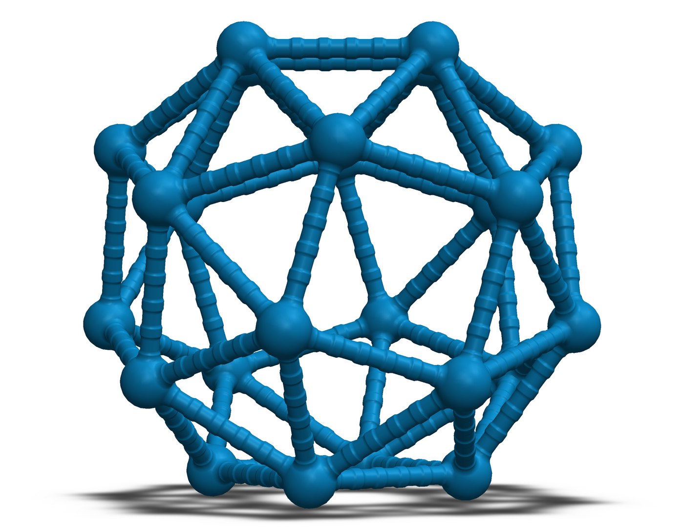 3D Model Snub Cube Structures With Atoms - TurboSquid 2208942