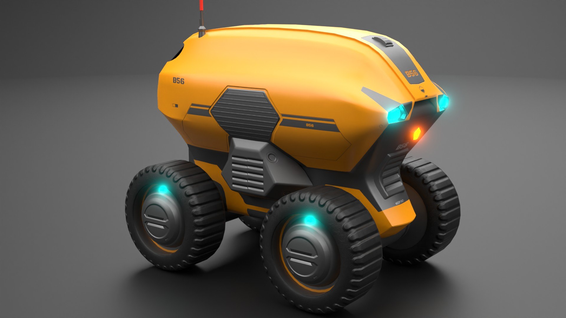 Sci-Fi Droid Unmanned Robot 3D Model - TurboSquid 2075565