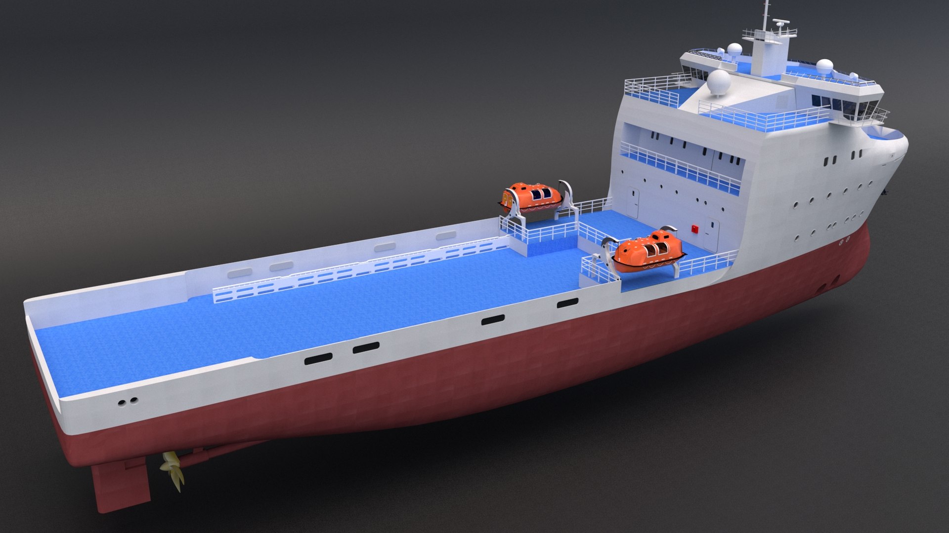 3D Platform Supply Vessel Model - TurboSquid 1550217