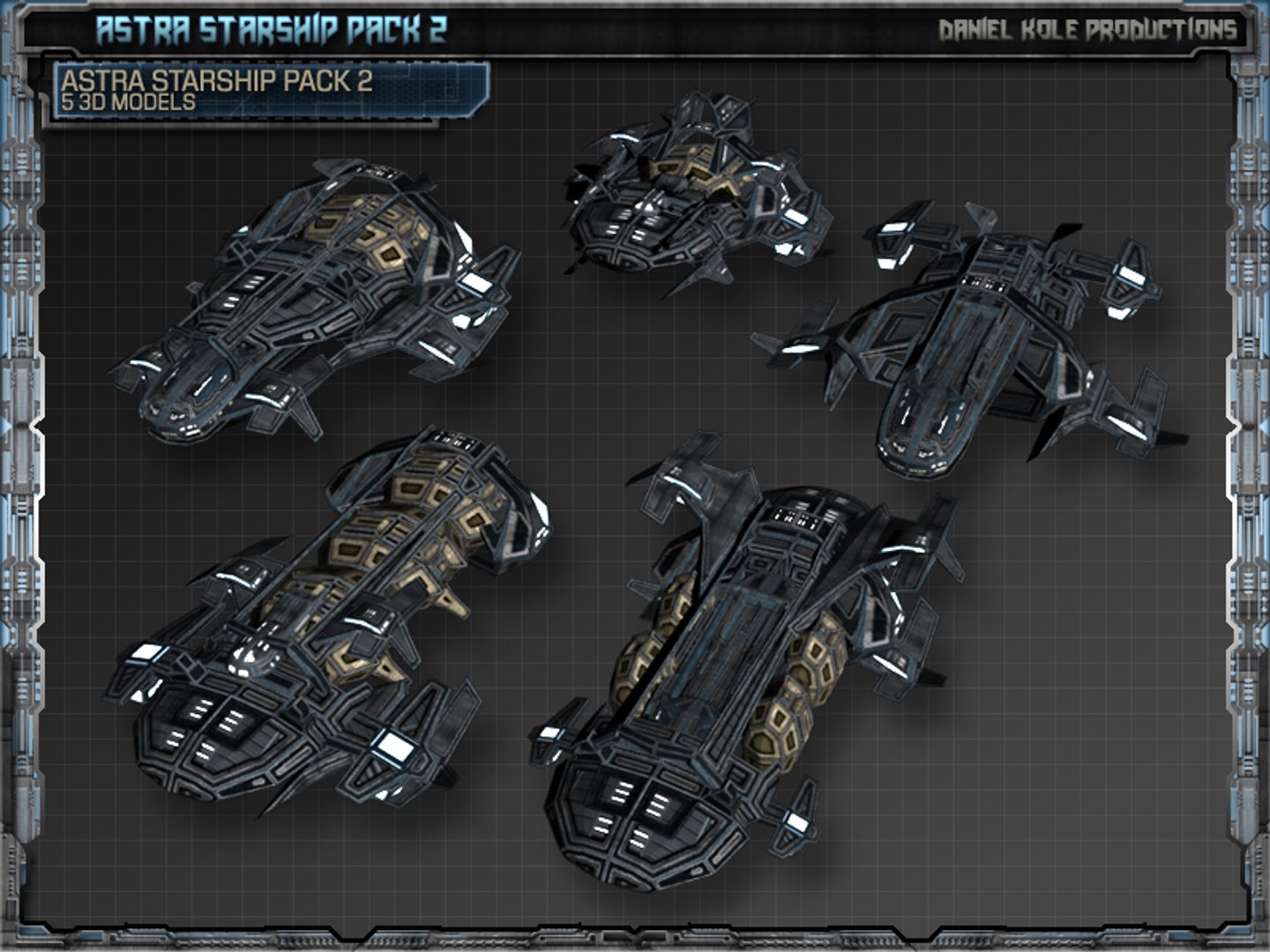 Astra Starship Pack 2 3d Max