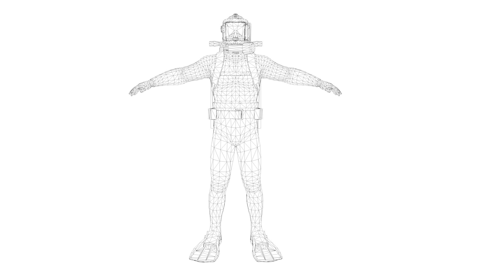 Male Diver Rigged And Animated 3D Model - TurboSquid 2335812