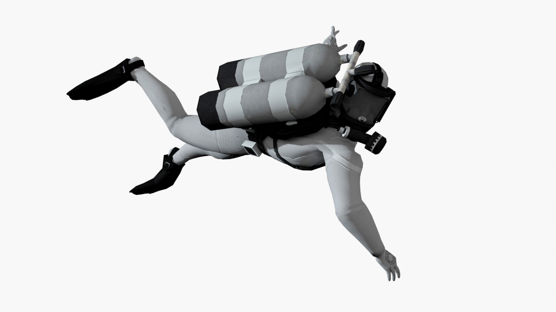 Male Diver Rigged And Animated 3D Model - TurboSquid 2335812