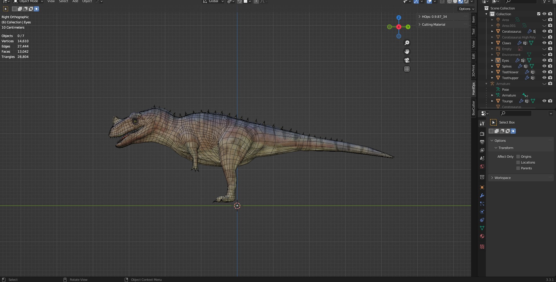 Ceratosaurus 3D Model With Textures Model - TurboSquid 2204899