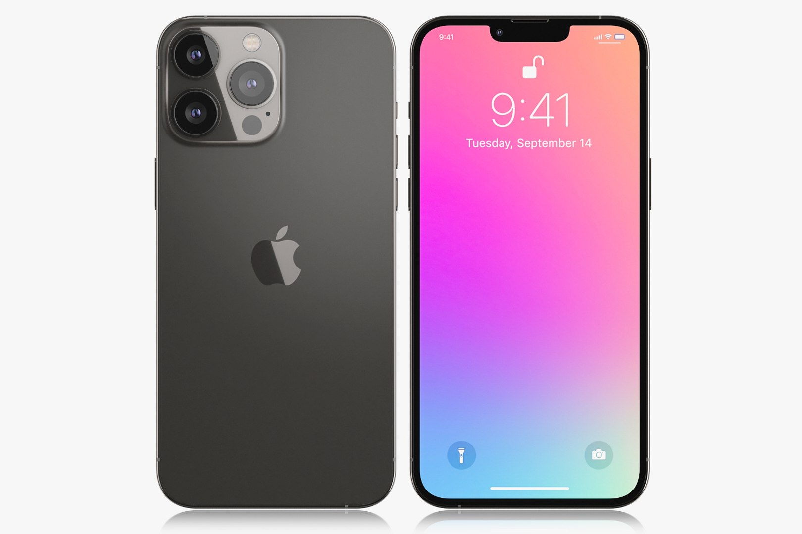 Apple iPhone 13 mini and 13 and 13 pro and 13 pro MAX v2 3D model ...