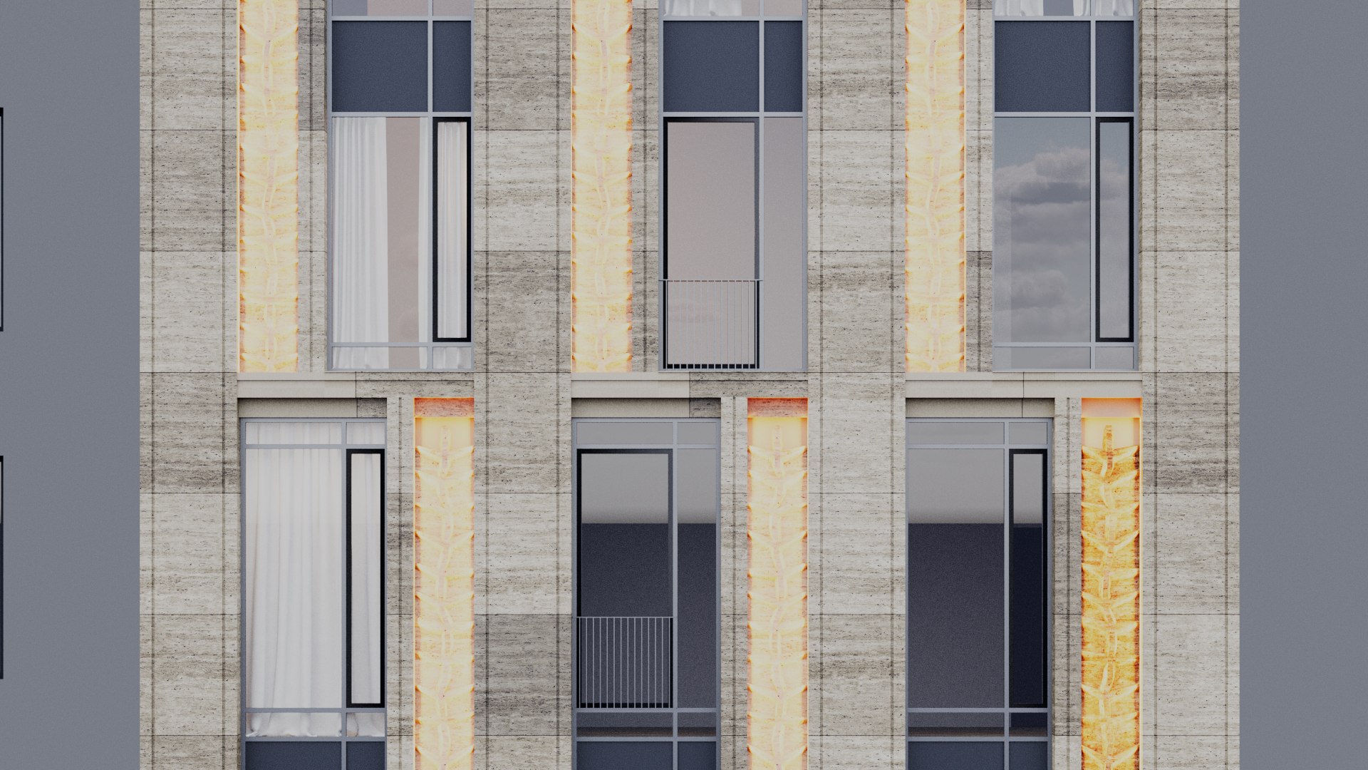 Modern Building Fasade 9 3D Model - TurboSquid 2290712