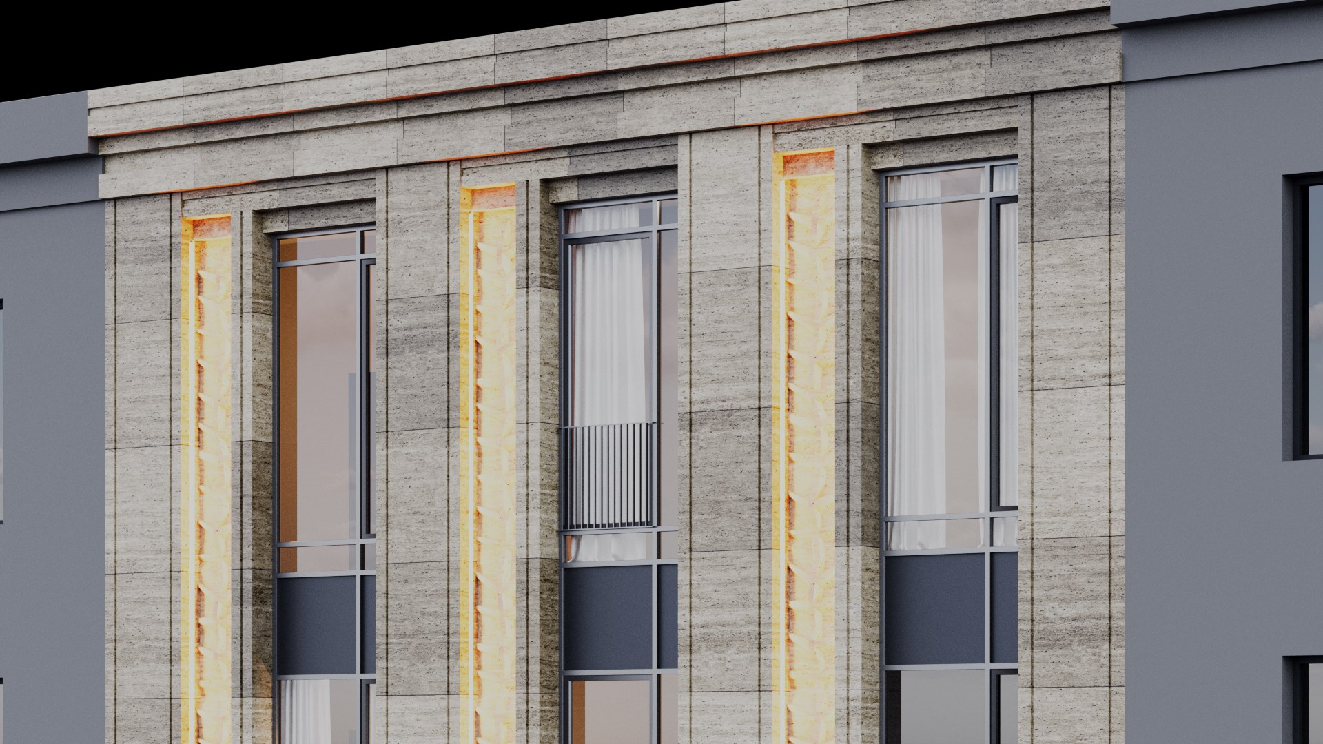 Modern Building Fasade 9 3D Model - TurboSquid 2290712
