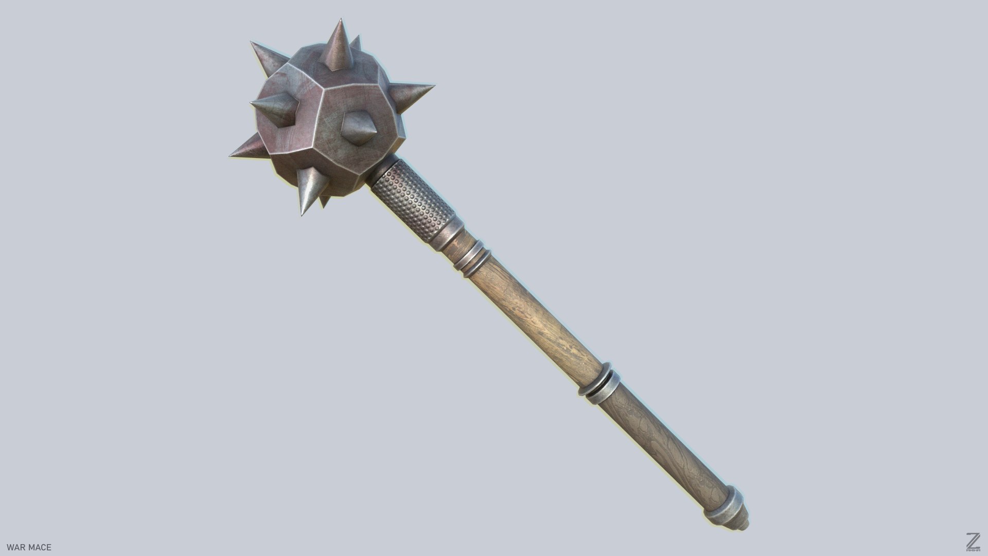 War Mace Model - TurboSquid 2242432