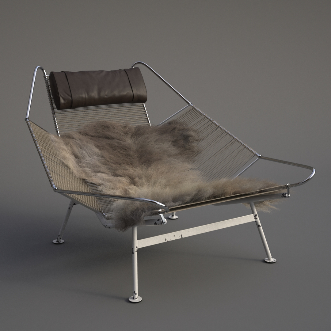 3d chair fur