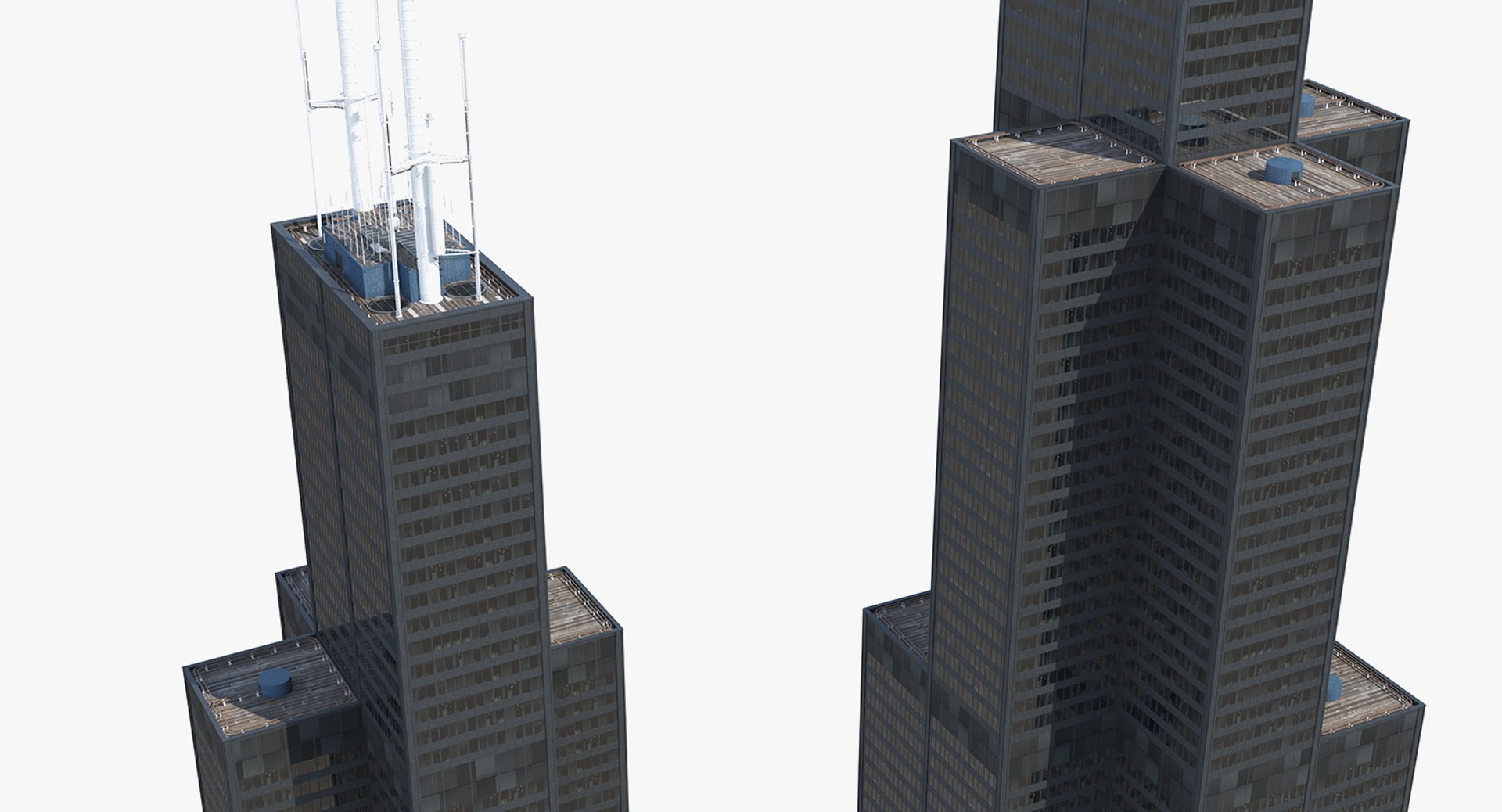 3D willis tower skyscraper center model - TurboSquid 1410109