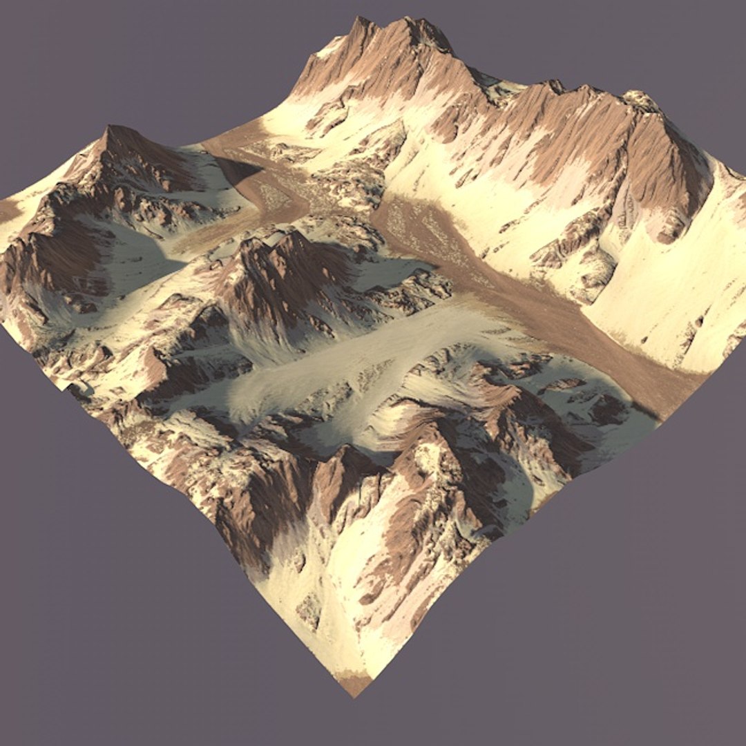 mountain maps terrain 3d 3ds
