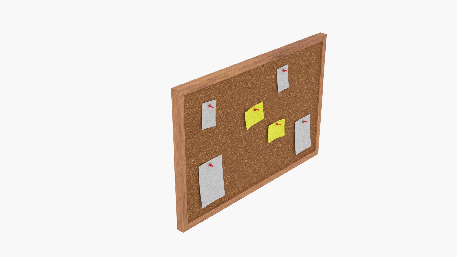 Pinboard-Corkboard Model - TurboSquid 2111319