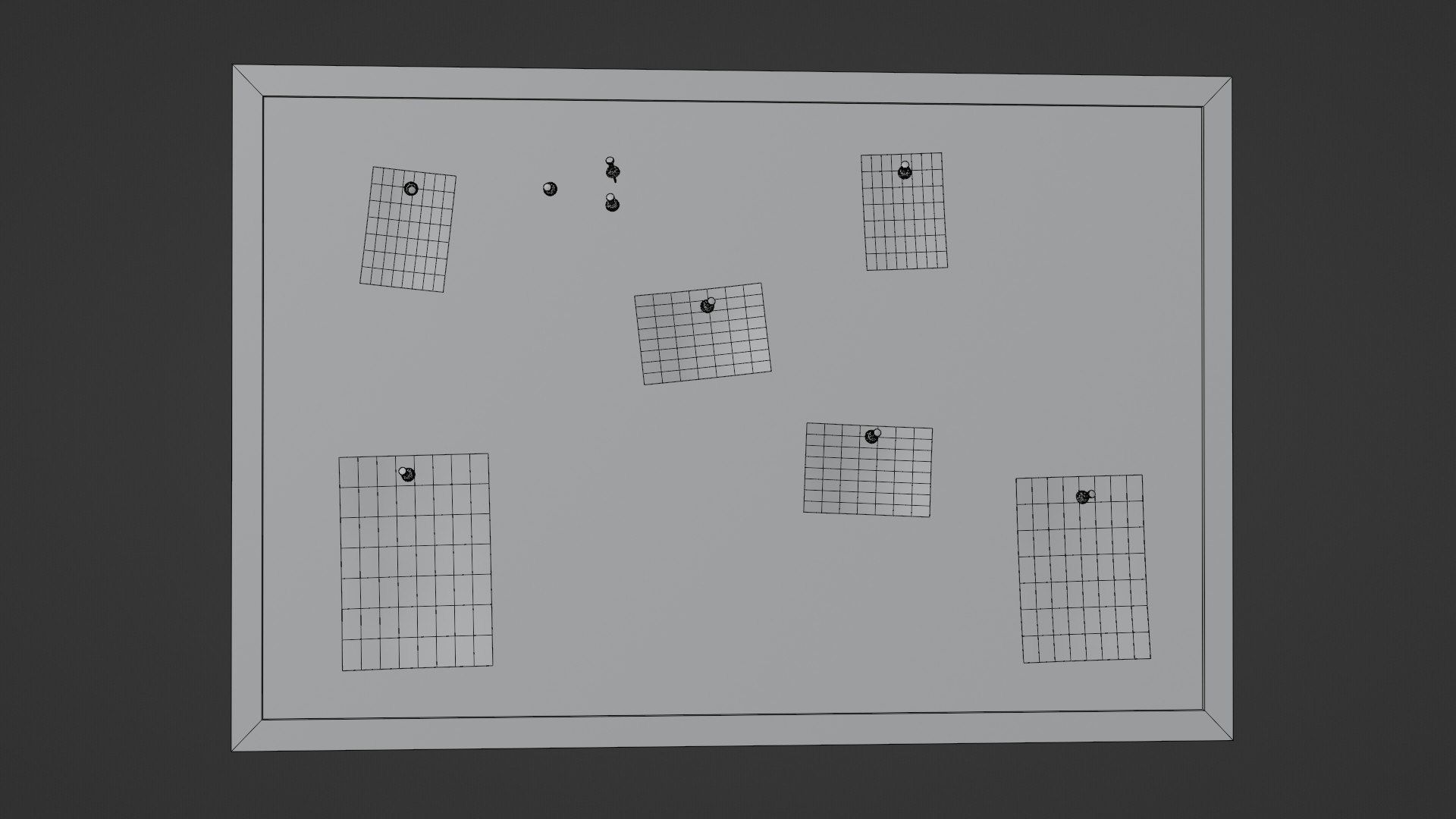 Pinboard-Corkboard Model - TurboSquid 2111319