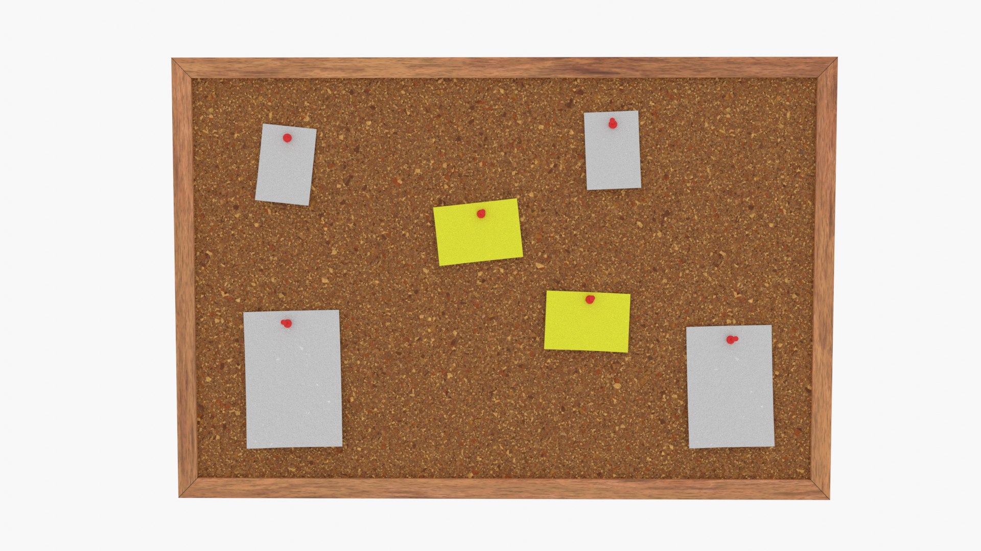 Pinboard-Corkboard Model - TurboSquid 2111319