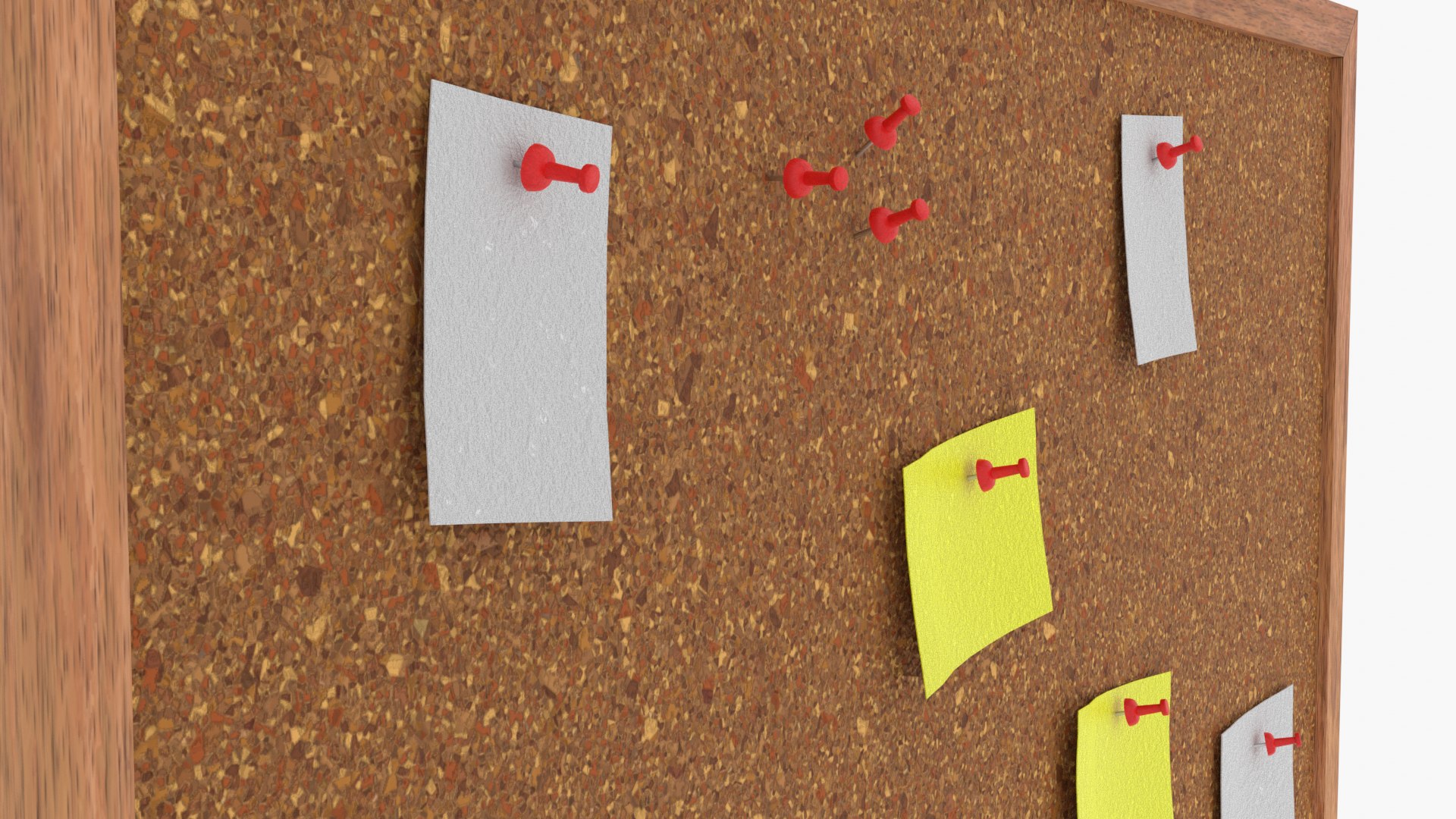 Pinboard-Corkboard Model - TurboSquid 2111319