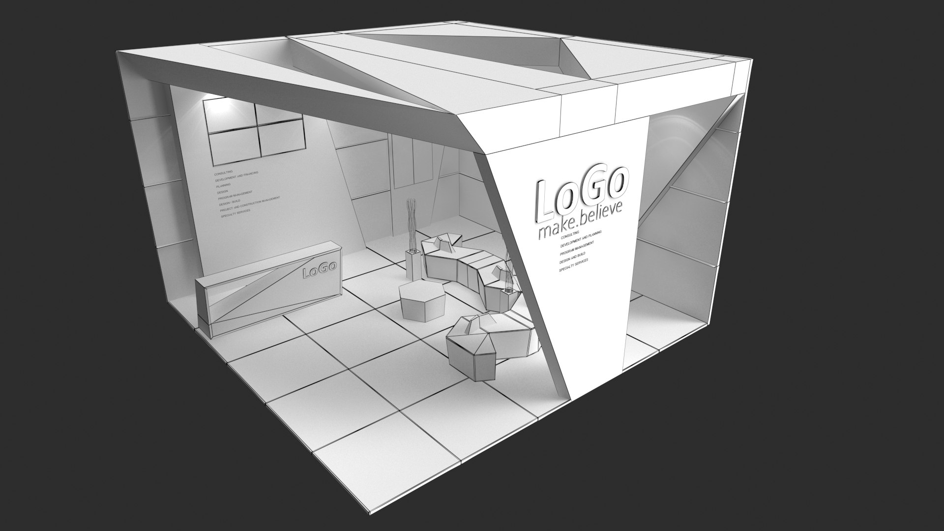 6 X 6 Exhibition Booth 3D - TurboSquid 2096350