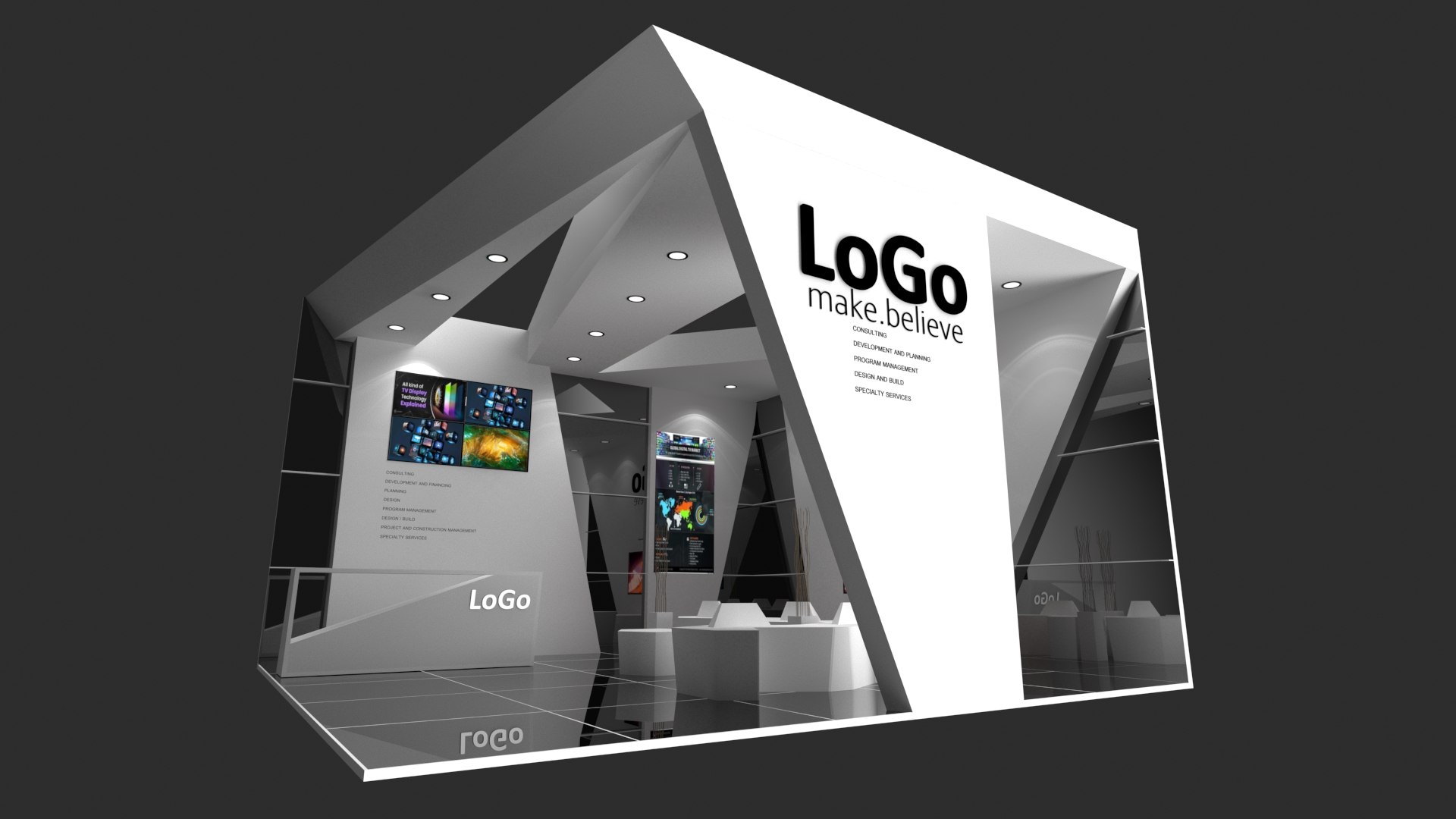 6 X 6 Exhibition Booth 3D - TurboSquid 2096350