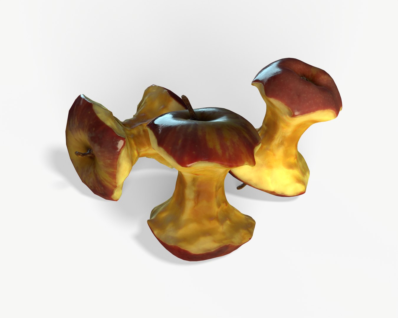 Apple Core PBR 3D - TurboSquid 2091127