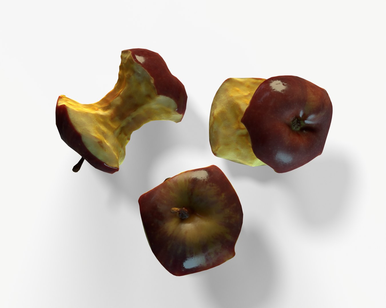 Apple Core PBR 3D - TurboSquid 2091127