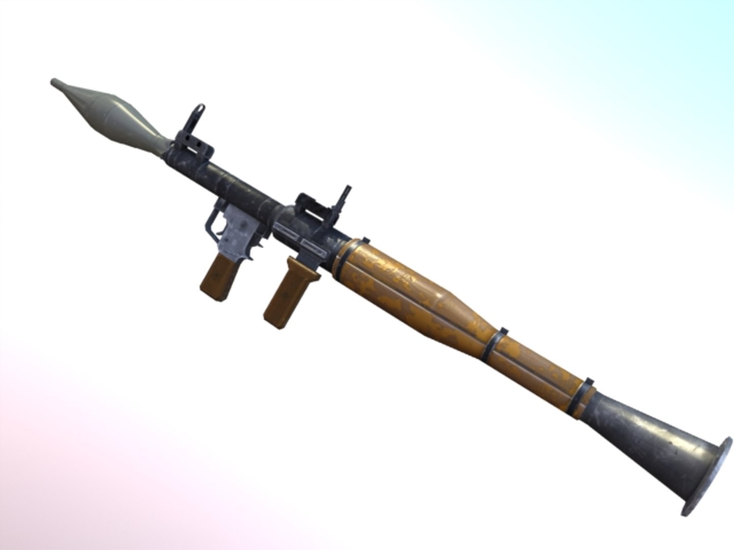 rpg-7 launcher 3d model