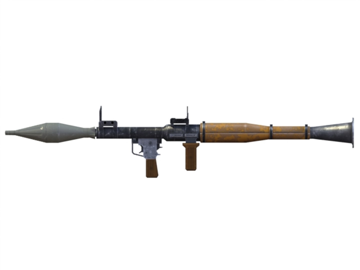 rpg-7 launcher 3d model