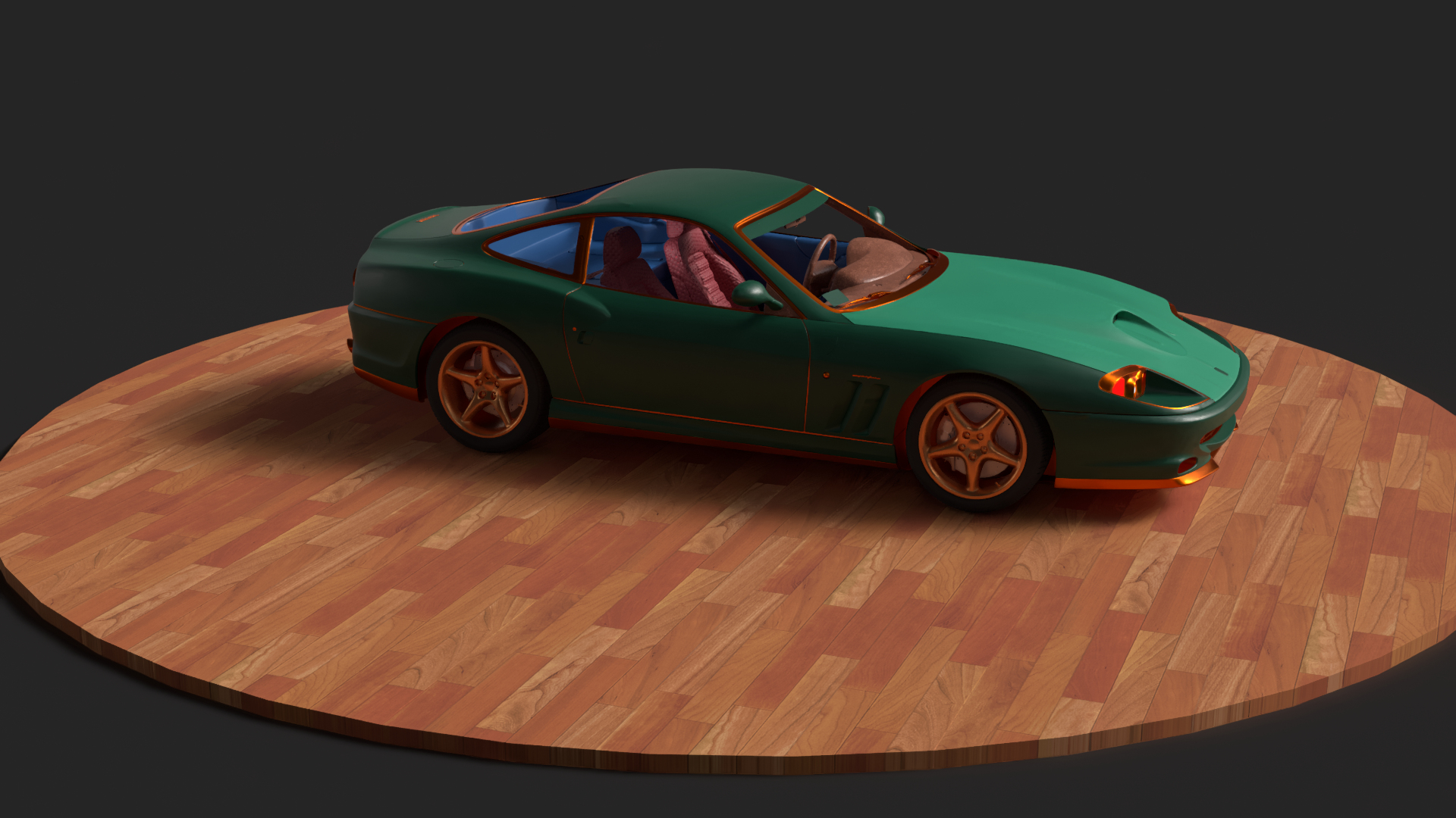 Chinese Green Vintage Car - TurboSquid 2370356