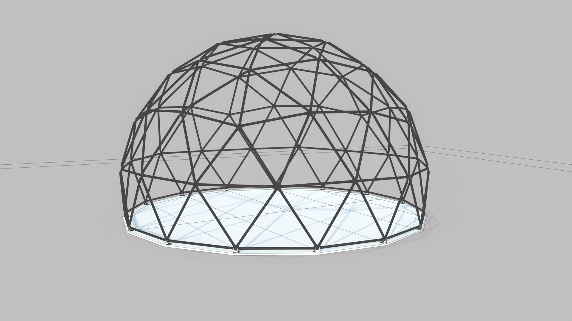 Realistic Geodesic Dome V4 3D Model - TurboSquid 2257671
