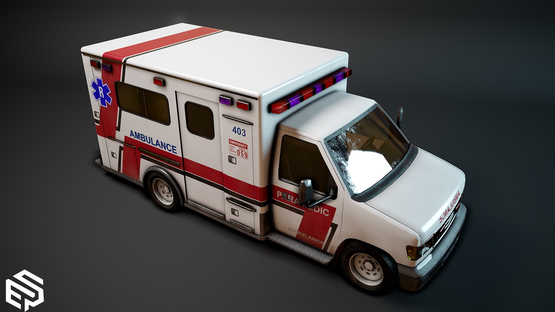 3D Ambulance Vehicle Model - TurboSquid 2076988