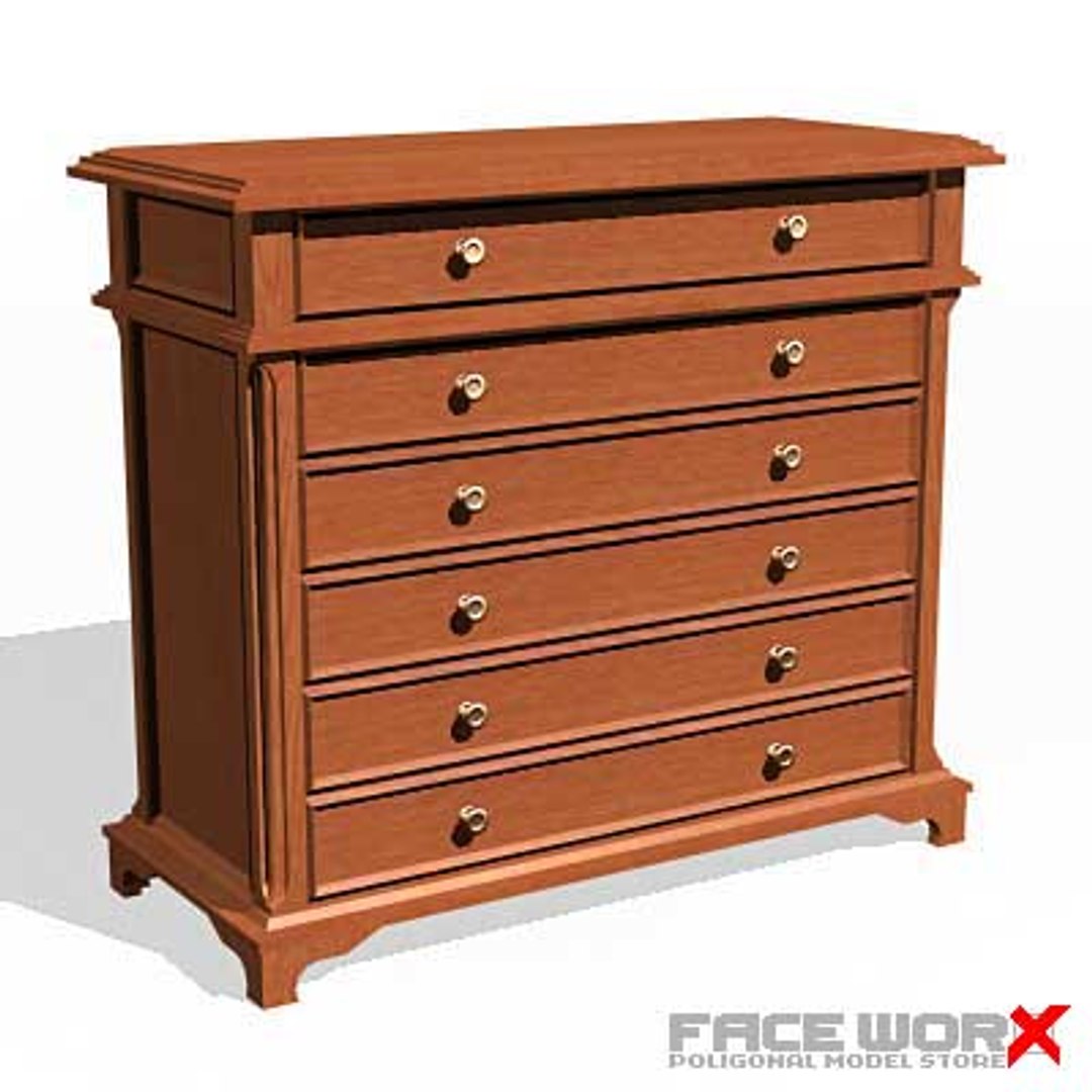 Chest Drawers 3d Model
