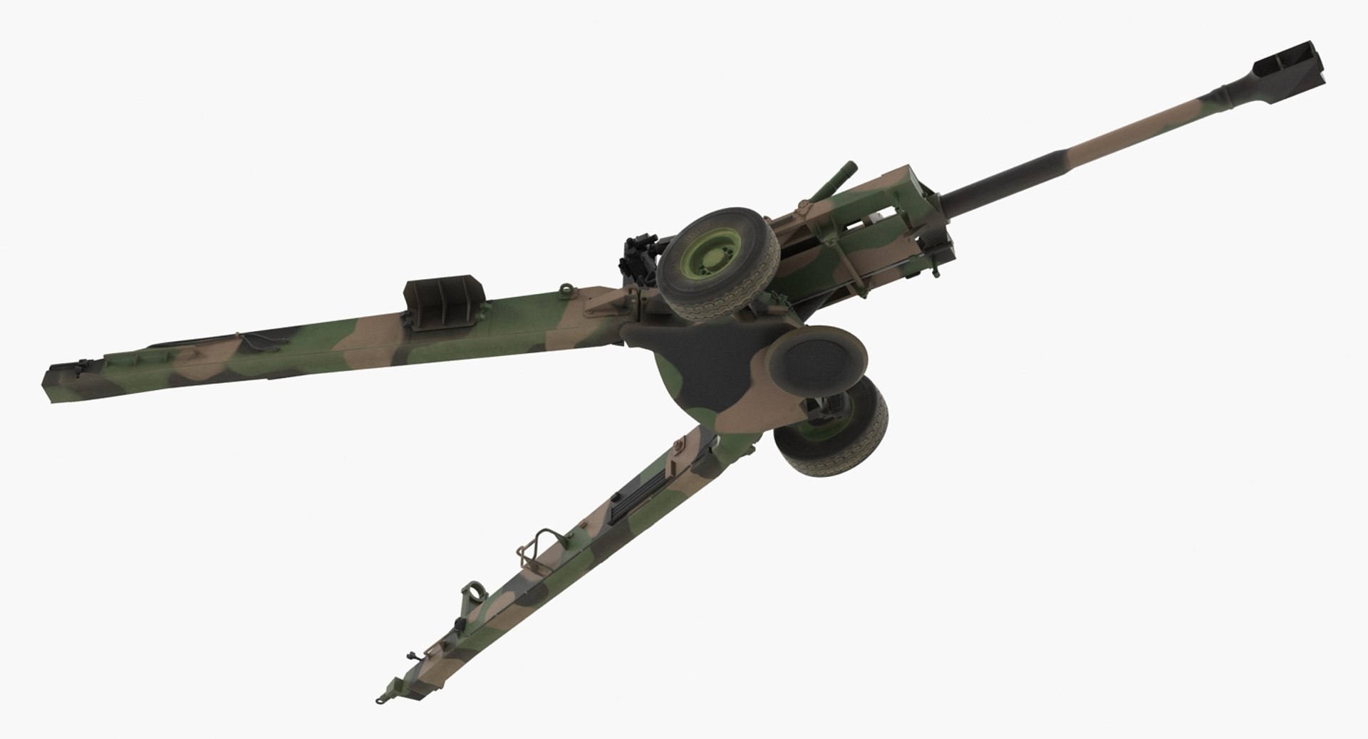 3D Towed Howitzer M198 - TurboSquid 1259886