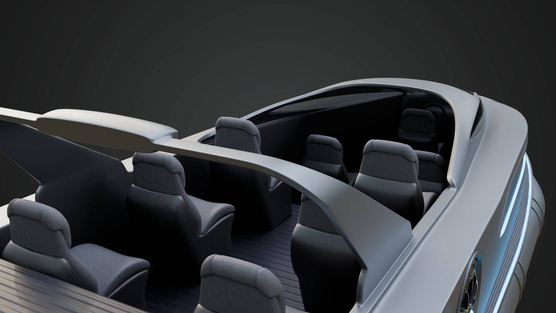 3D High-speed Performance Pontoon Boat Model - TurboSquid 2290052