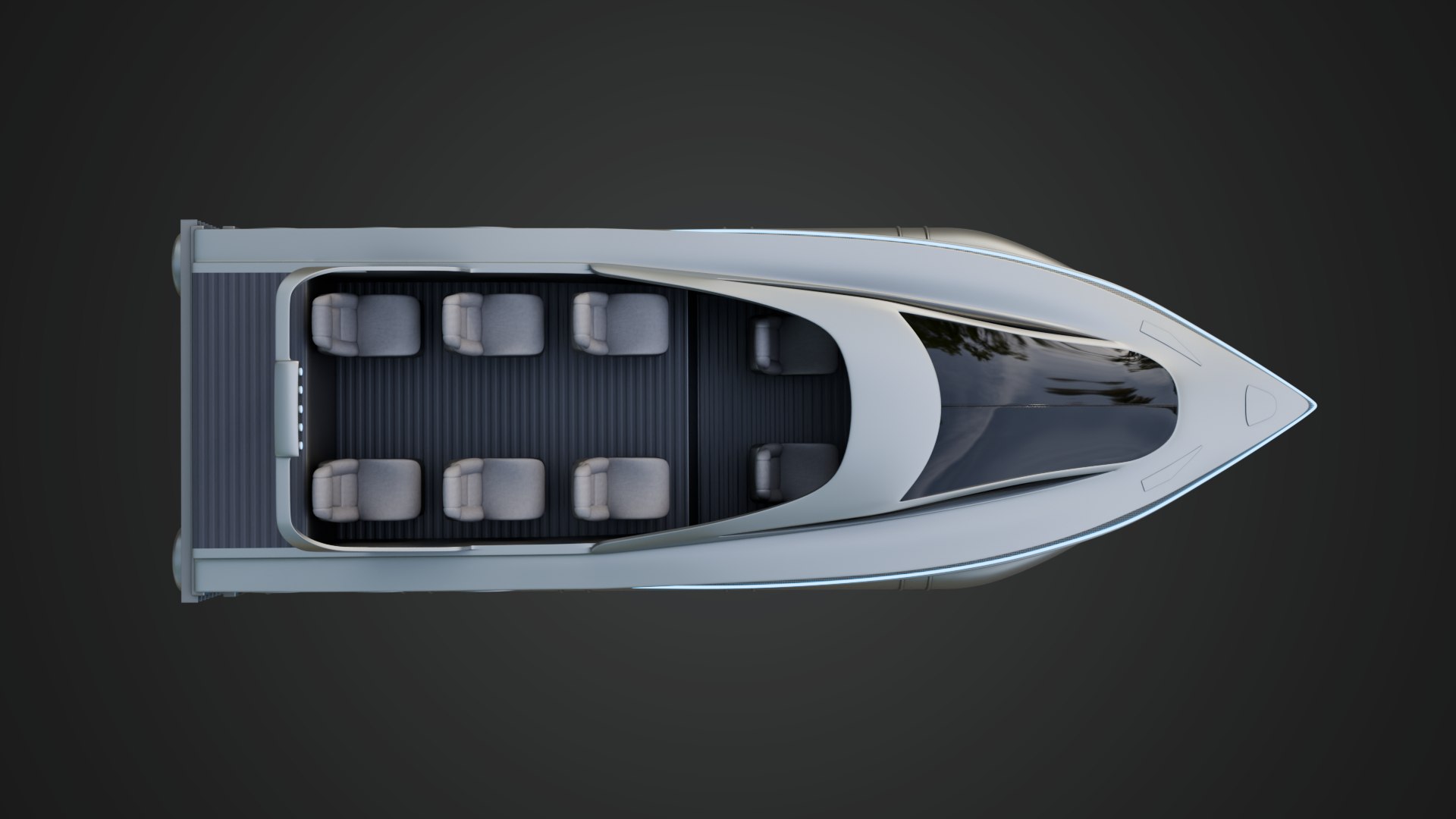 3D High-speed Performance Pontoon Boat Model - TurboSquid 2290052