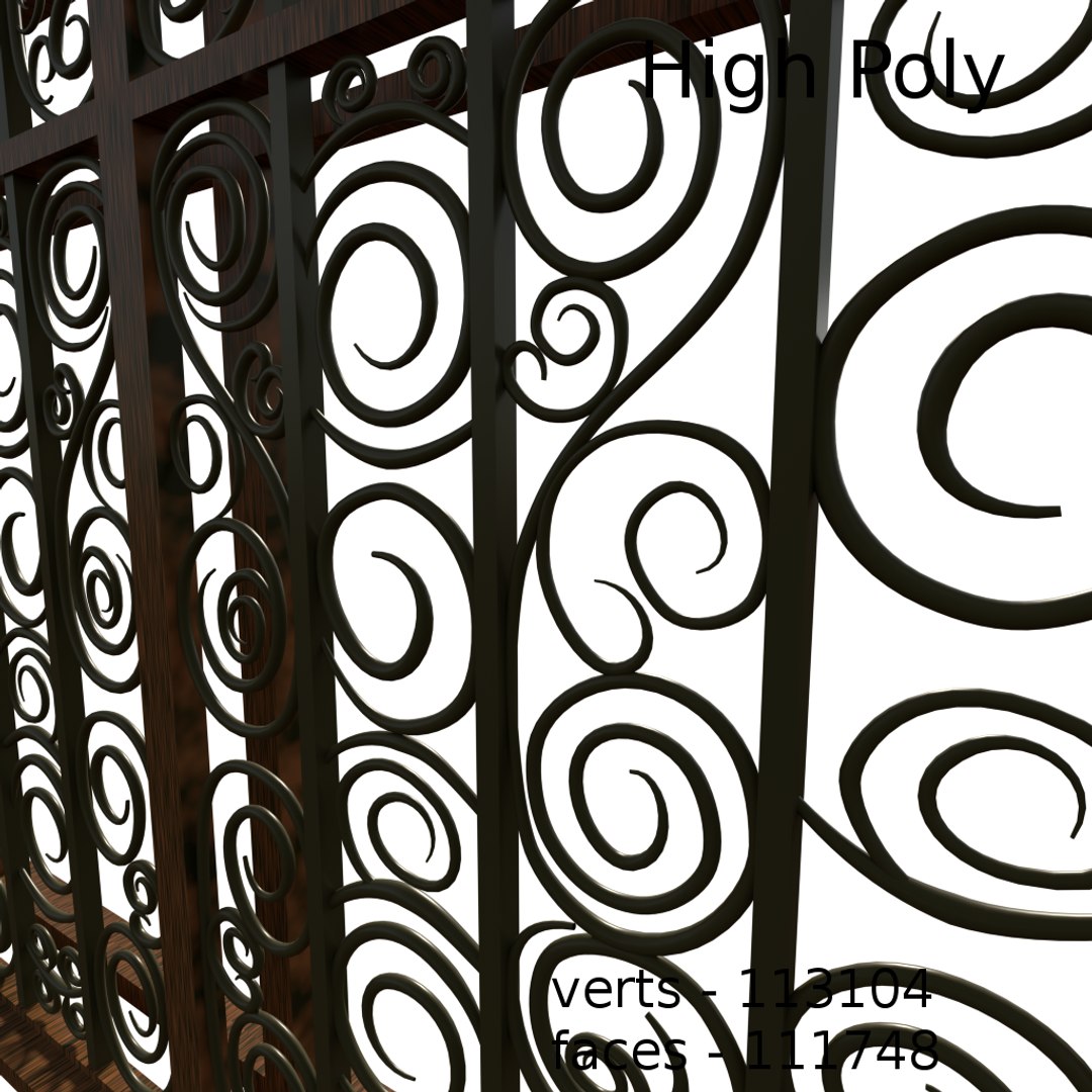 Organic Window Designs 3d Model