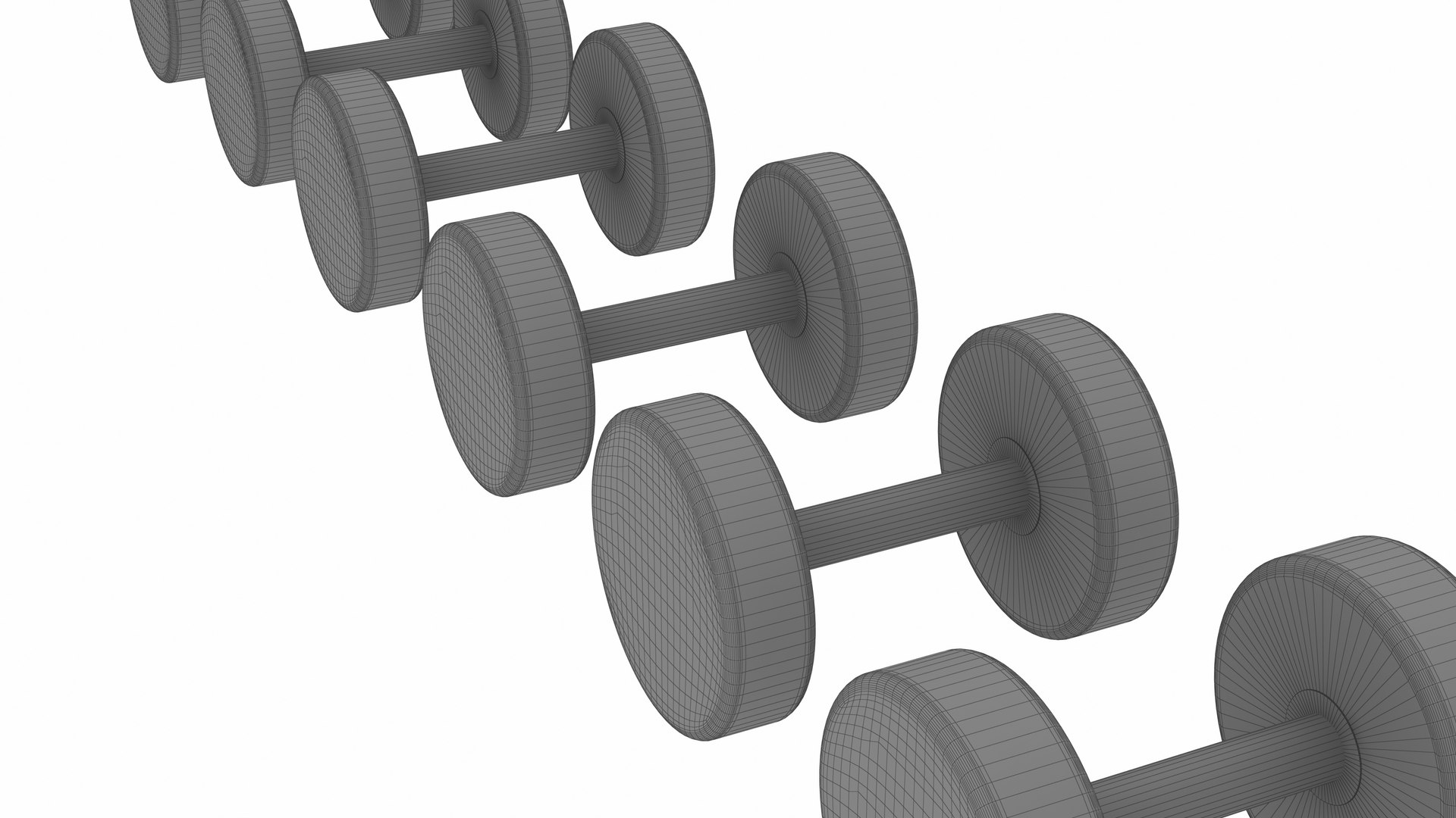 3D Model GYM Dumbell Set 01 - TurboSquid 1827284