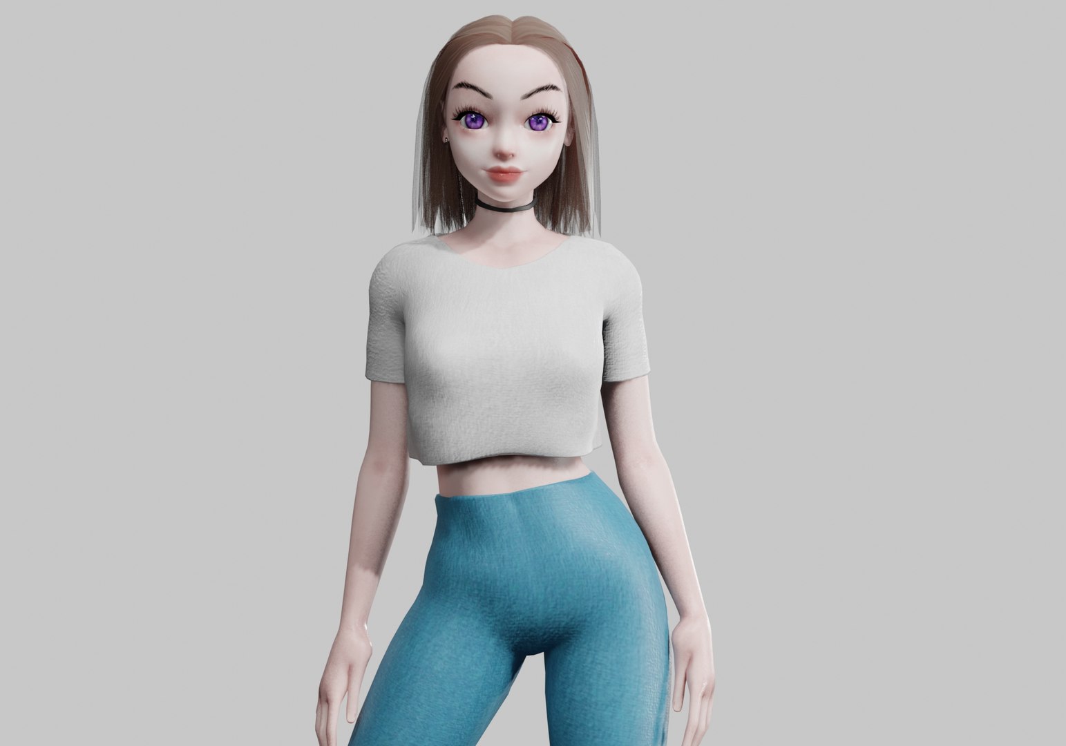 Cool Cute Woman V22065 3D Model - TurboSquid 2277150