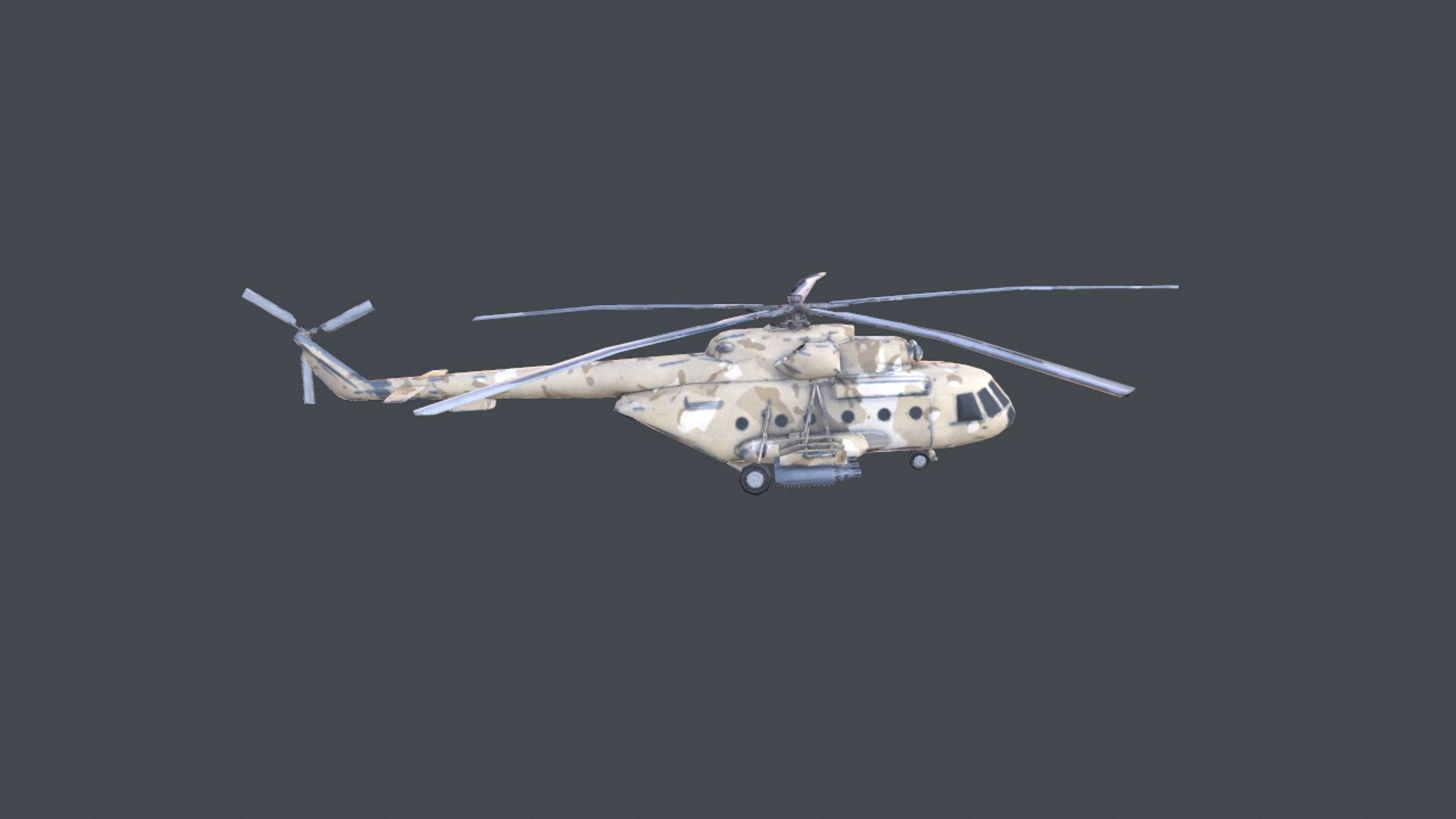 Helicopter Mi-171 3d Model