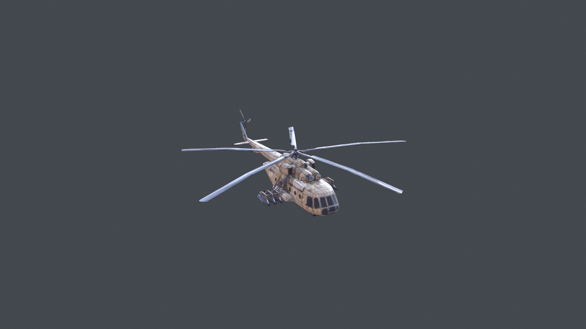 Helicopter Mi-171 3d Model