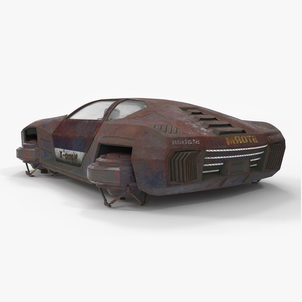 3D модель Концепт Hover Car Rusty Rigged для Cinema 4D - TurboSquid 2124110