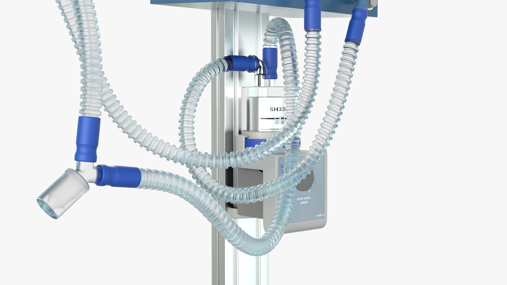 3D Model Modern Medical Lung Ventilator - TurboSquid 1540450