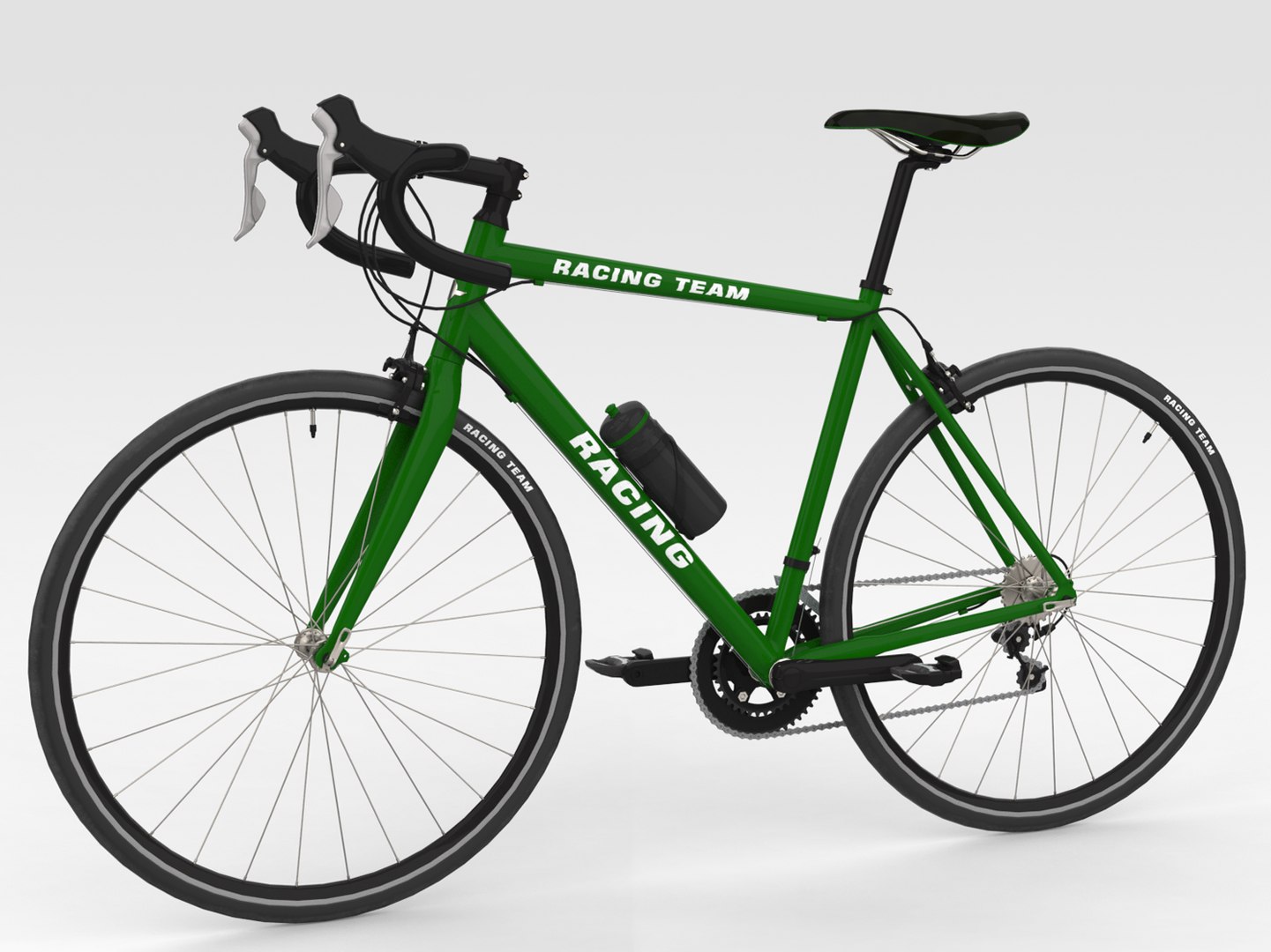 Racing Bicycle - Green 3D Model - TurboSquid 1837024